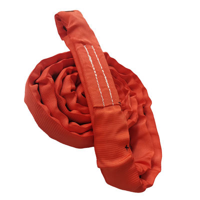 Heavy Duty 20T Polyester Round Sling , Industrial Lifting Slings UV ...