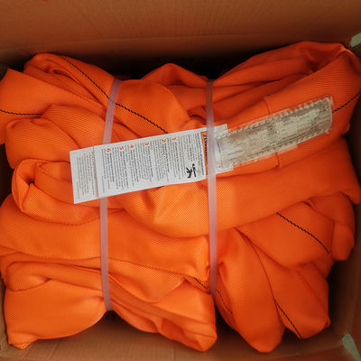 50T Heavy Duty Polyester Lifting Sling Endless Round Sling For Port ...