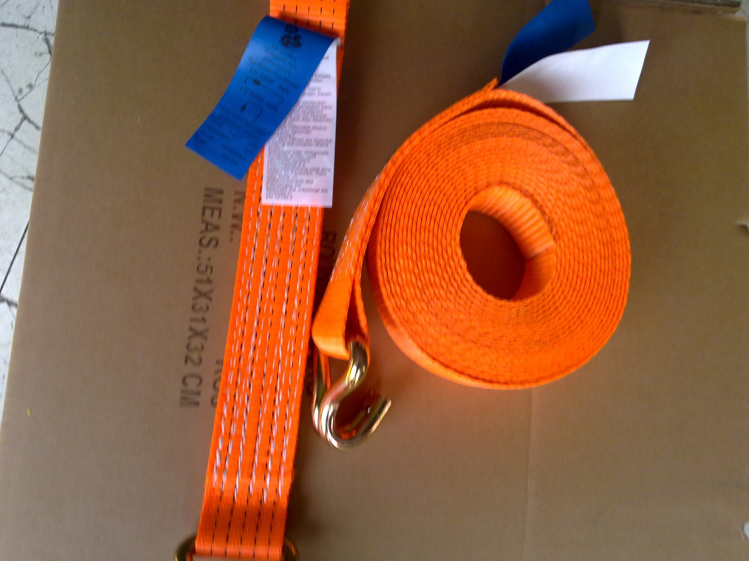 Ratchet straps LC2500 DN EN12195-2 50MM Polyester Blue with ratchet and ...