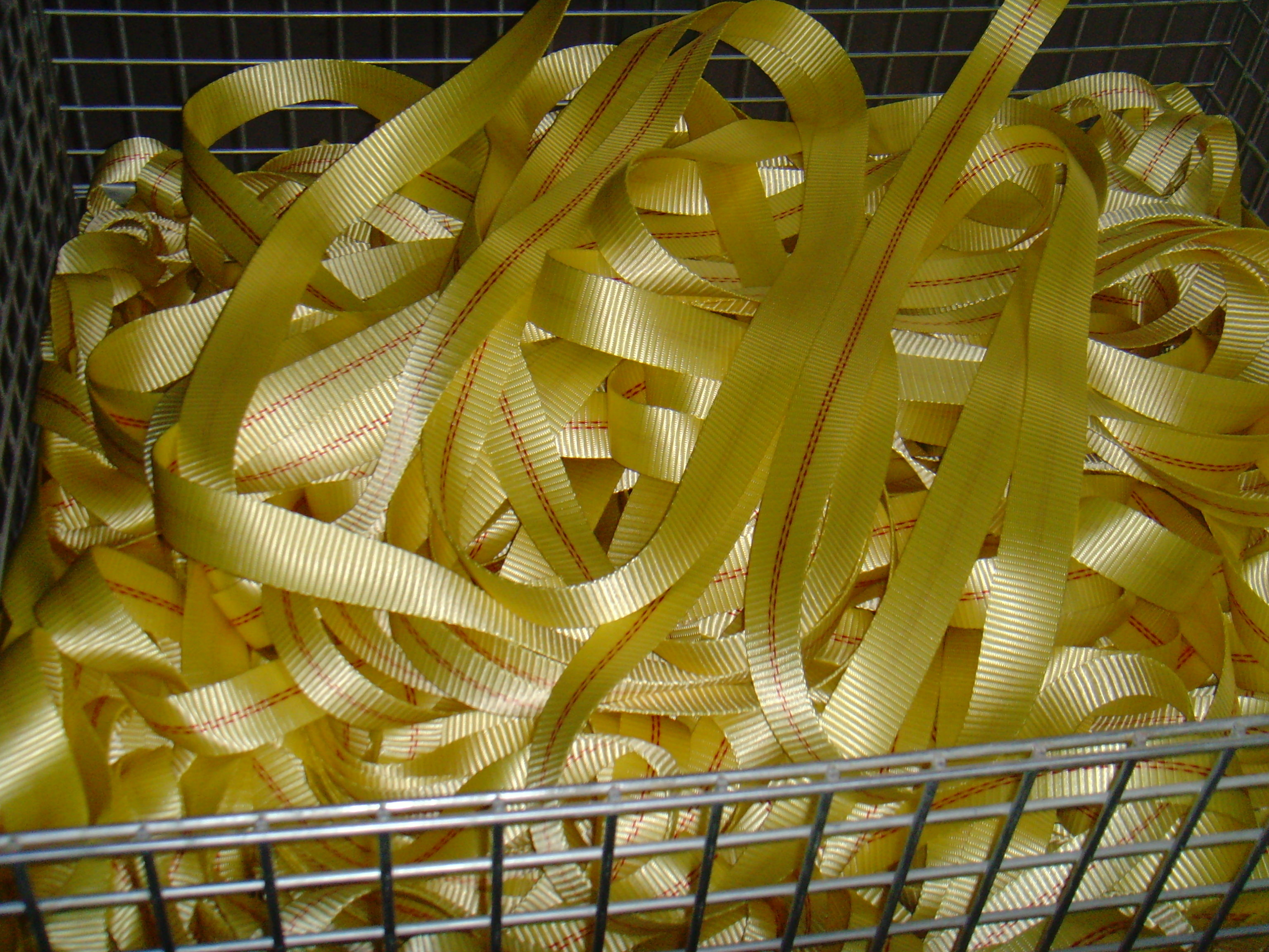 Two Red Line Inside US Strap Webbings For Lashing Straps 2 Inch BS 12000LBS