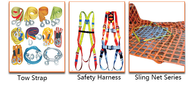 50T Heavy Duty Polyester Lifting Sling Endless Round Sling For Port ...