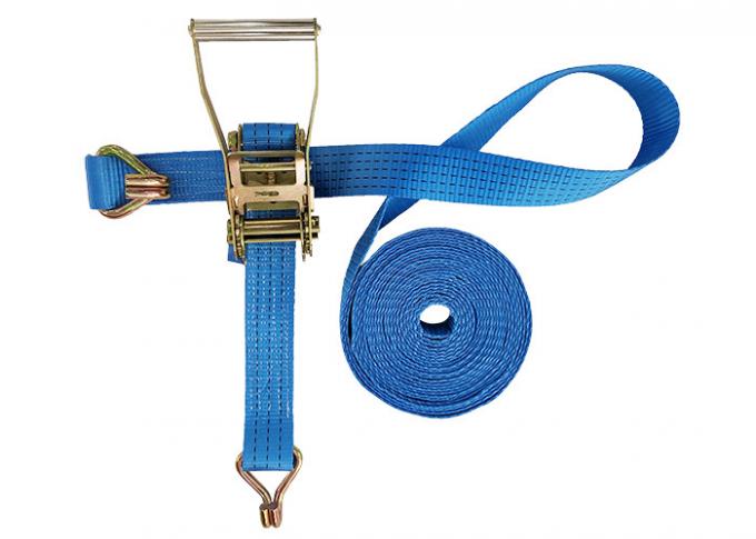 Blue Label Self Tightening Ratchet Straps , Ratchet Straps With Safety ...