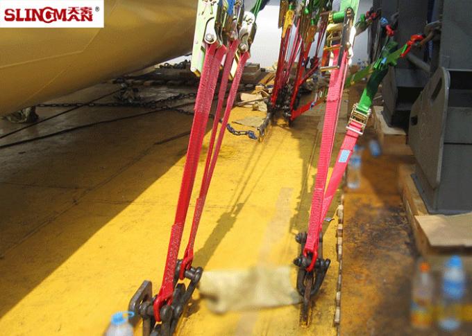 Yellow Webbing Lashing Strap With 100% High Tenacity Polyester Yarn ...